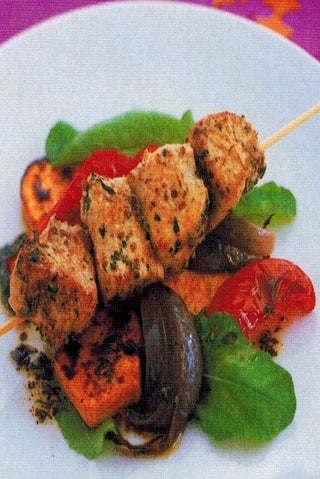 Herb And Lemon Turkey Brochettes | Allyson Gofton